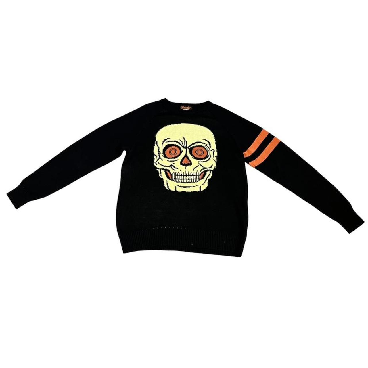 beistle by creepy co knit skull sweater, you’re a... - Depop