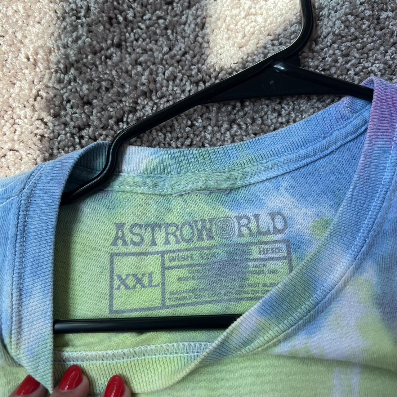 ASTROWORLD official tour merch tie-dye long sleeve XXL - Depop