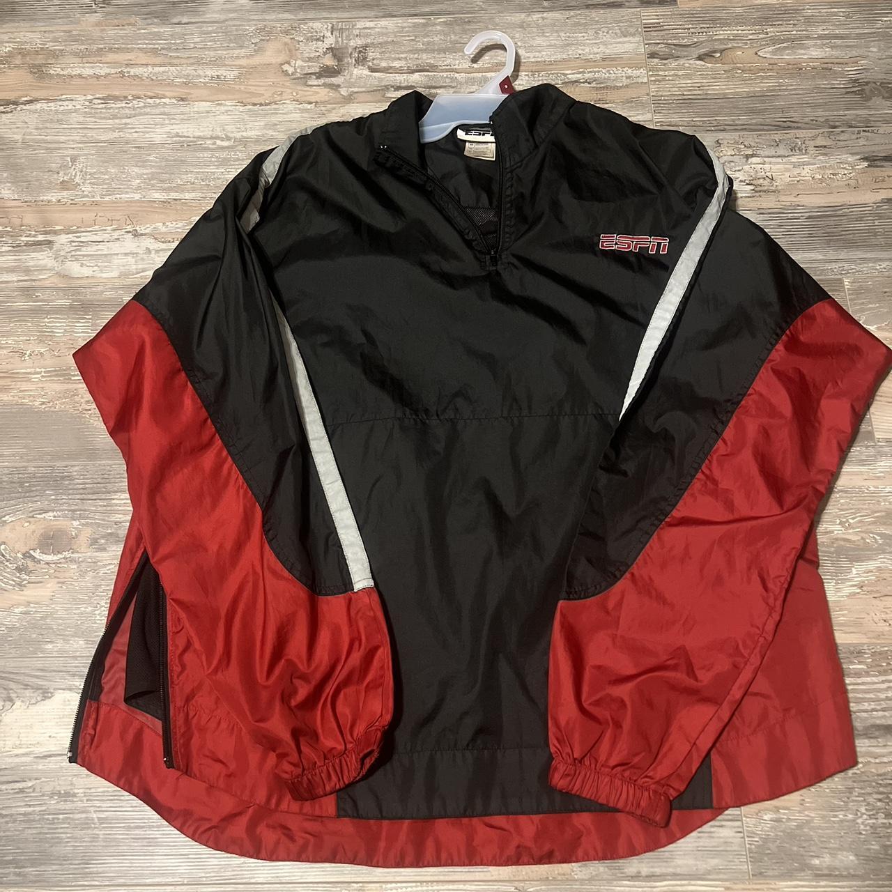 ♻️ ITEM INFO ESPN Sportscenter Mens Black Red... - Depop