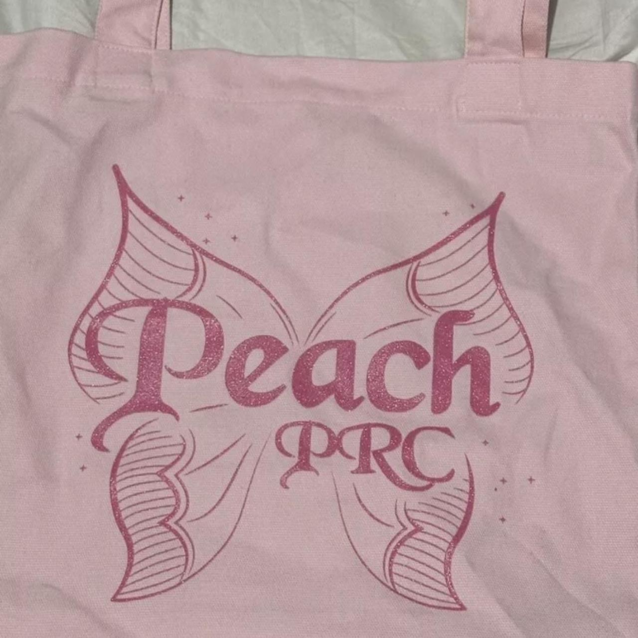 Peach prc vip tour merch tote bag International... - Depop