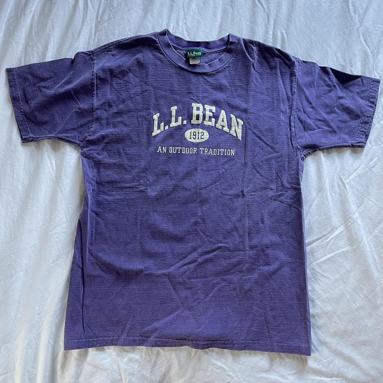 L.L.Bean Men's Purple T-shirt | Depop