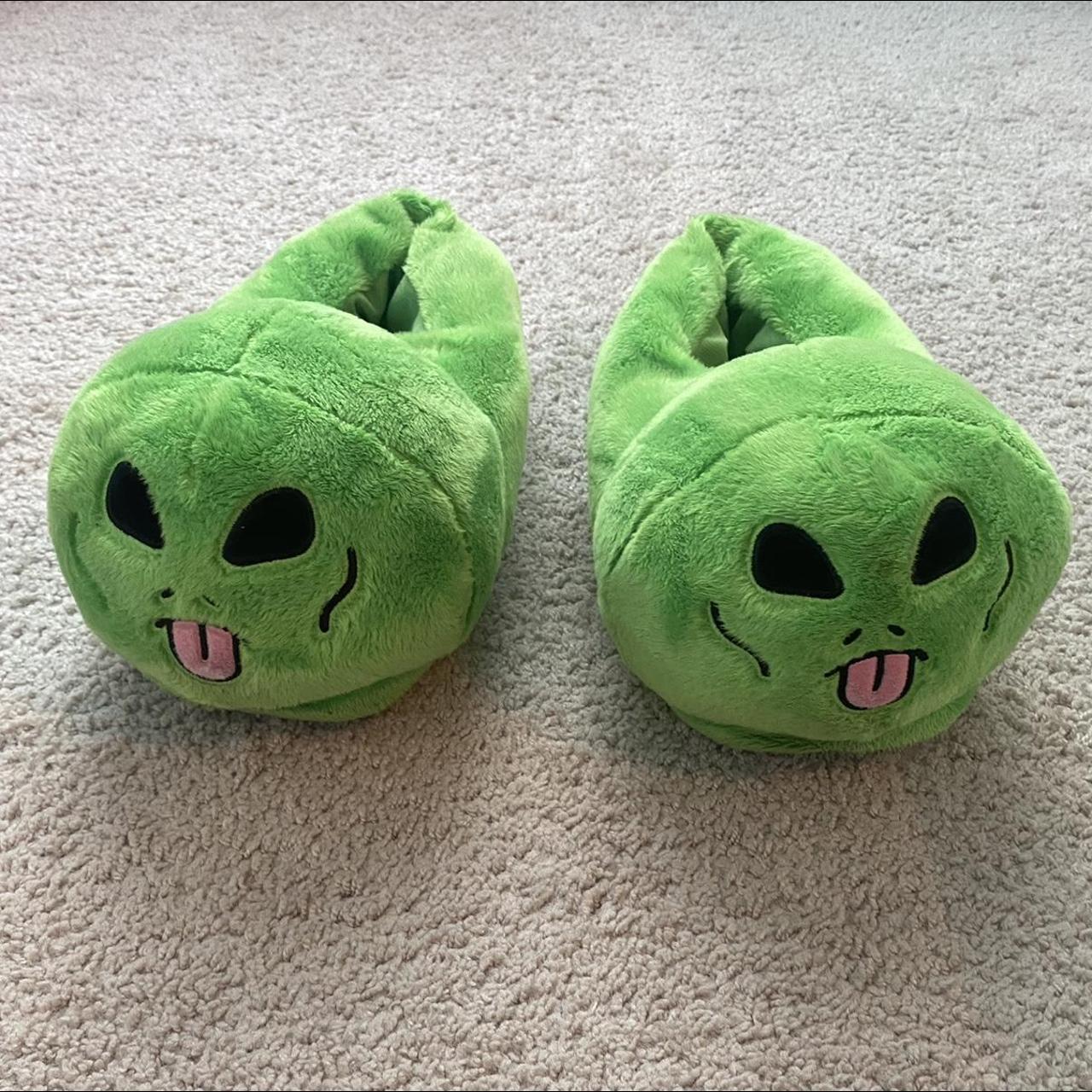 Really cool RipNDip alien fuzzy house slides!!! 👽... - Depop