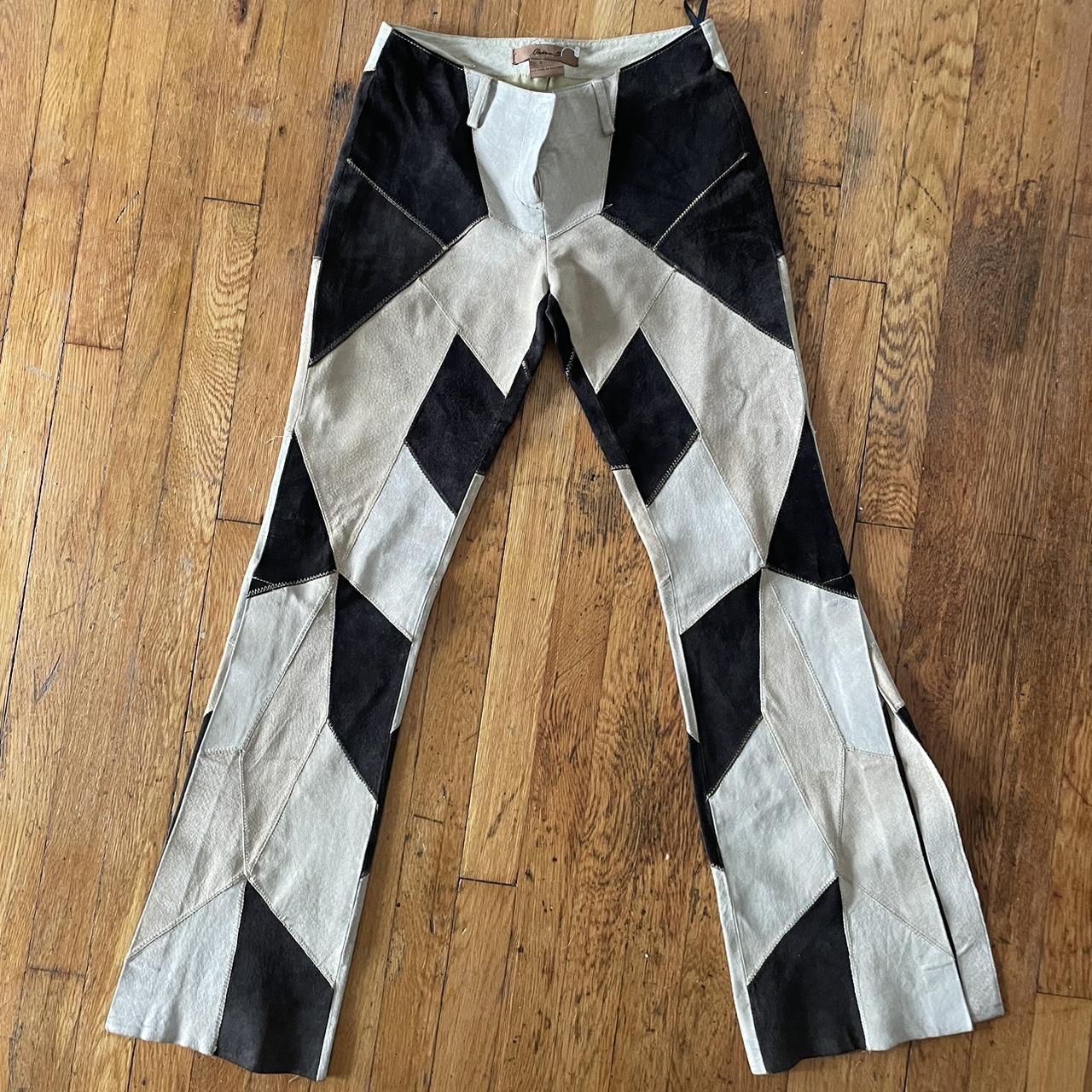 Vintage Patchwork pants. Brand Arden B. Low rise... - Depop