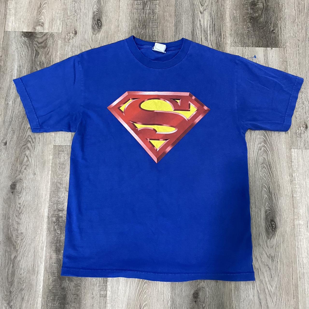 Y2K Warner Bros Superman tee. Size Large. Super... - Depop
