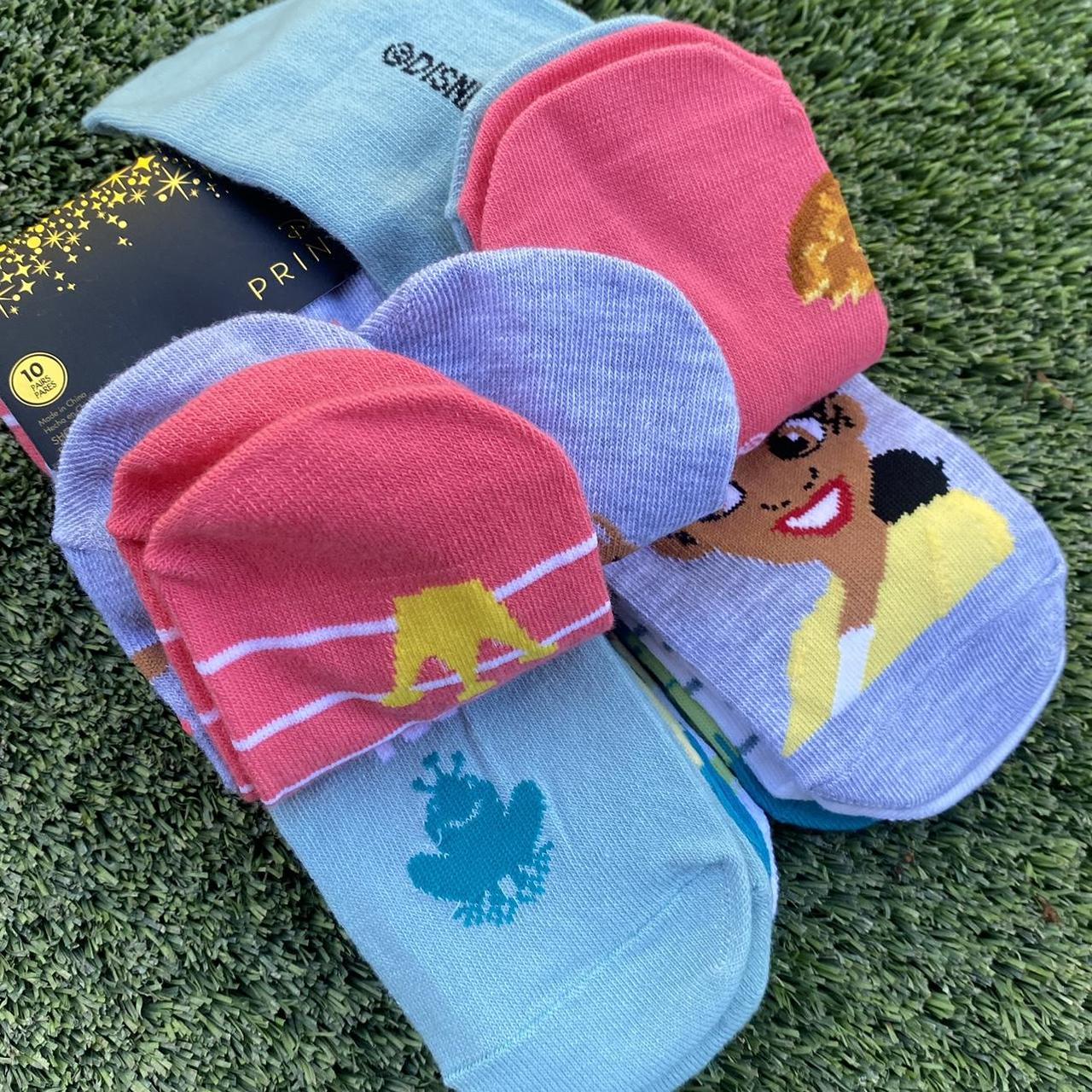 Disney Princess And The Frog Tiana 10 Sock Pairs.... - Depop