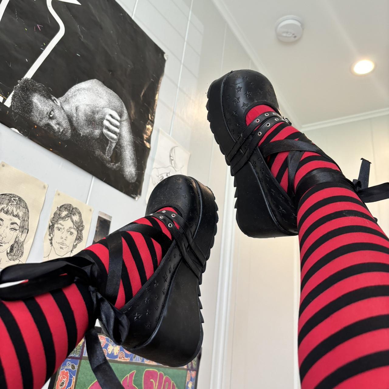 Demonias style ‘Scene 20’ Size women’s 9 Mary jane’s... - Depop