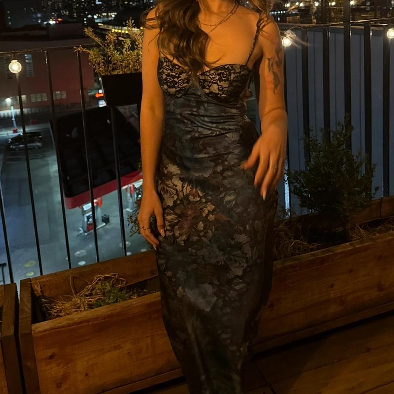 Princess poly DARSY MAXI DRESS BLUE MULTI Worn once | Depop