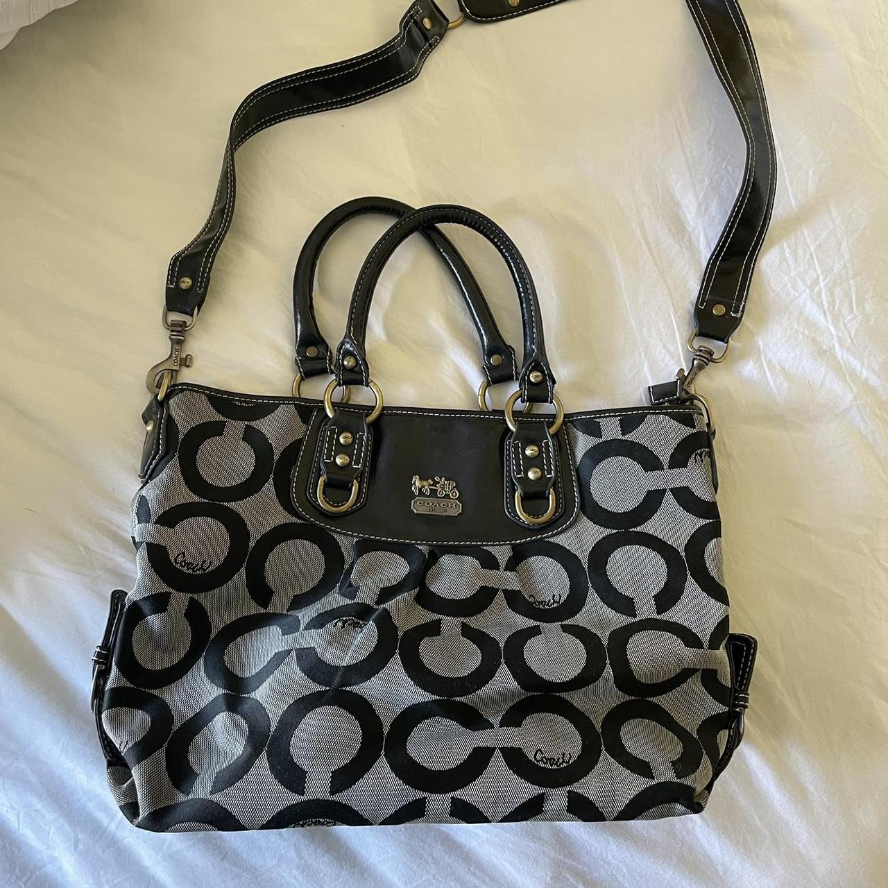GENUINE VINTAGE COACH HANDBAG removal long strap... - Depop