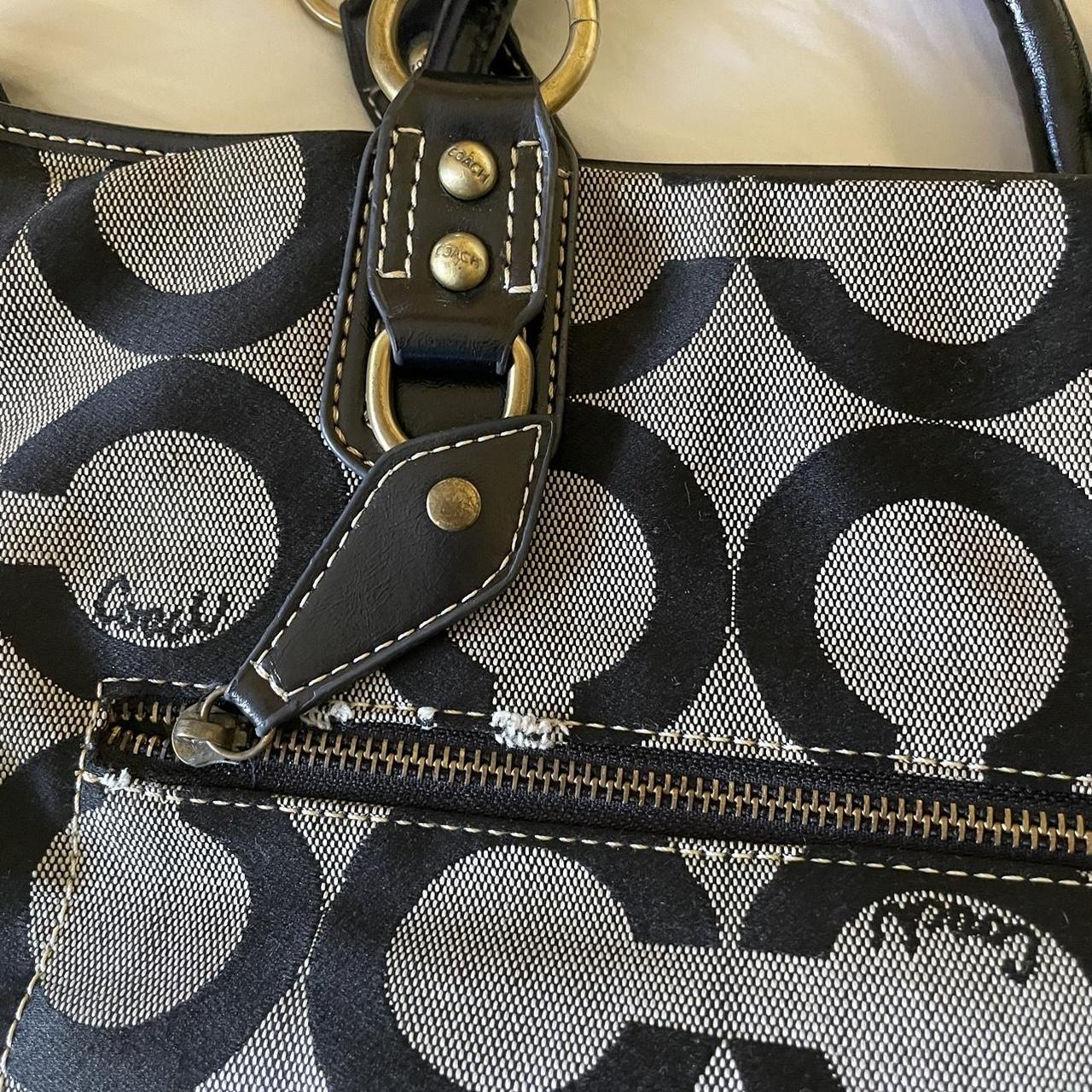 GENUINE VINTAGE COACH HANDBAG removal long strap... - Depop