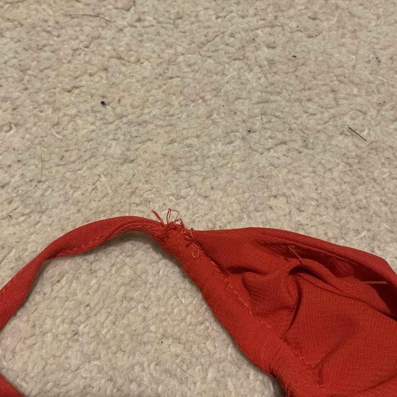 glassons red corset top tie halter neck corset has... - Depop