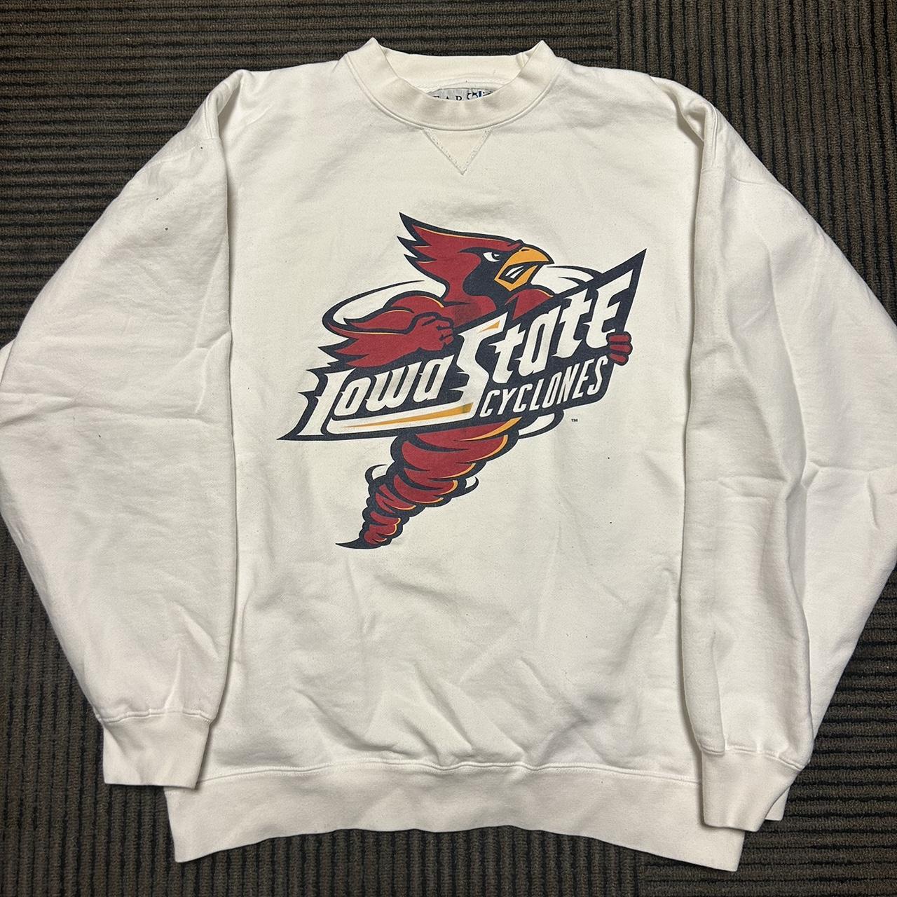 90’s Iowa State Hawkeyes Sweatshirt, Size Xl, Faint... - Depop
