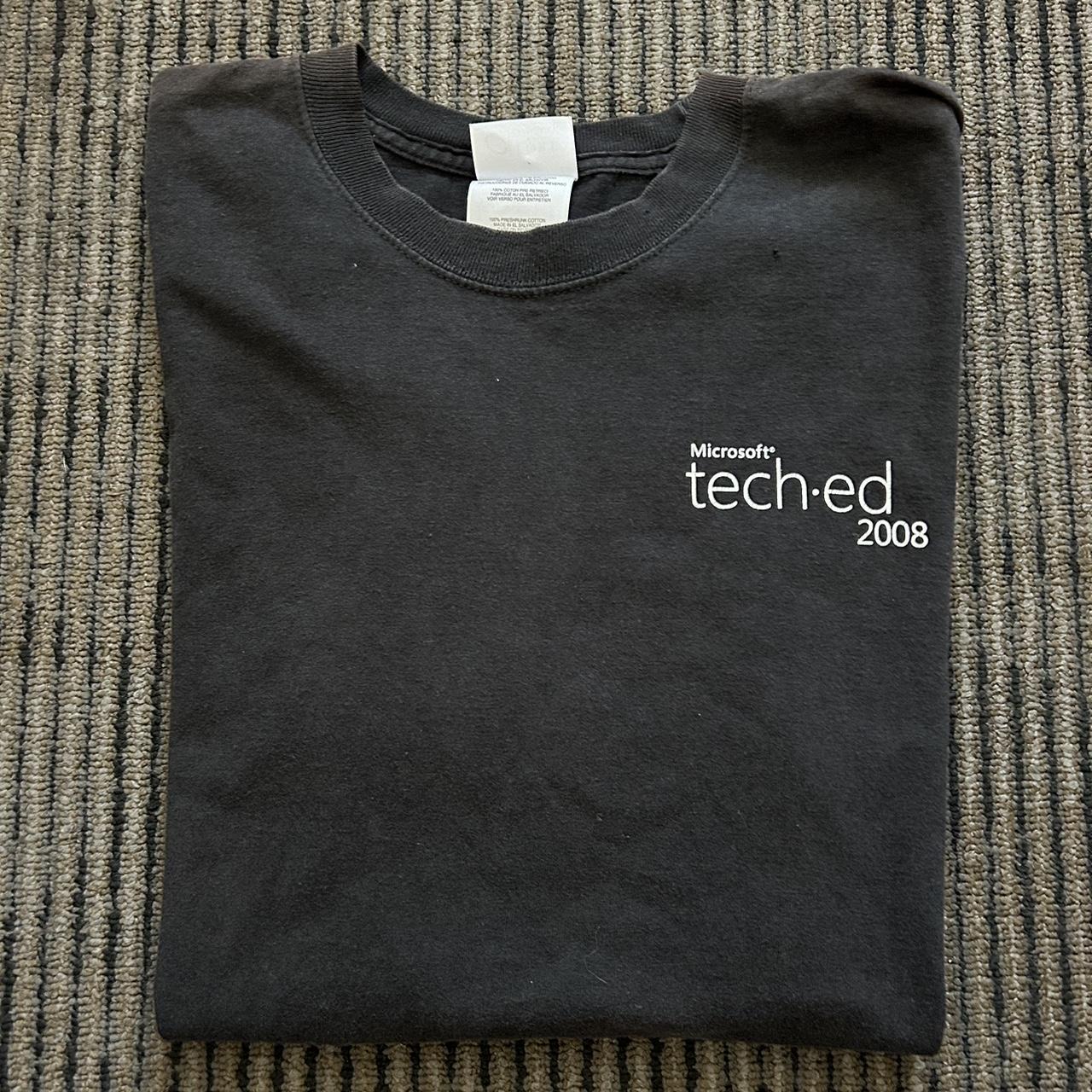00’s Microsoft Tech Ed Tee, Size Medium, Minor... - Depop