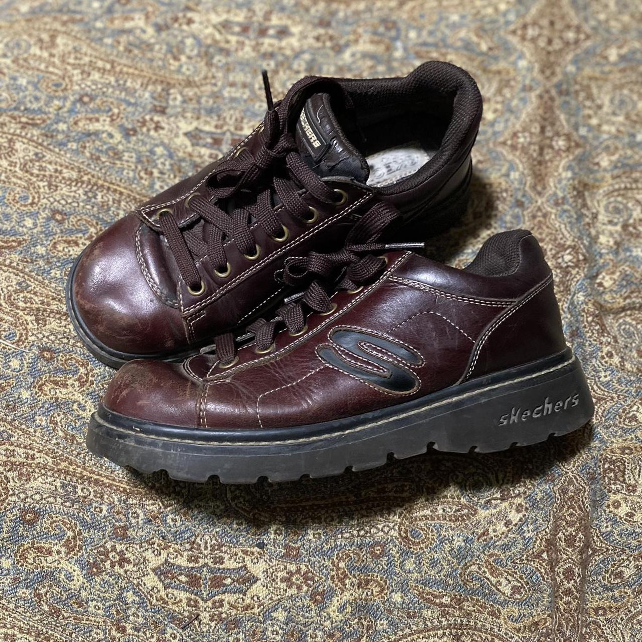 Chunky Skechers jammers Scuffs on the toe and... - Depop