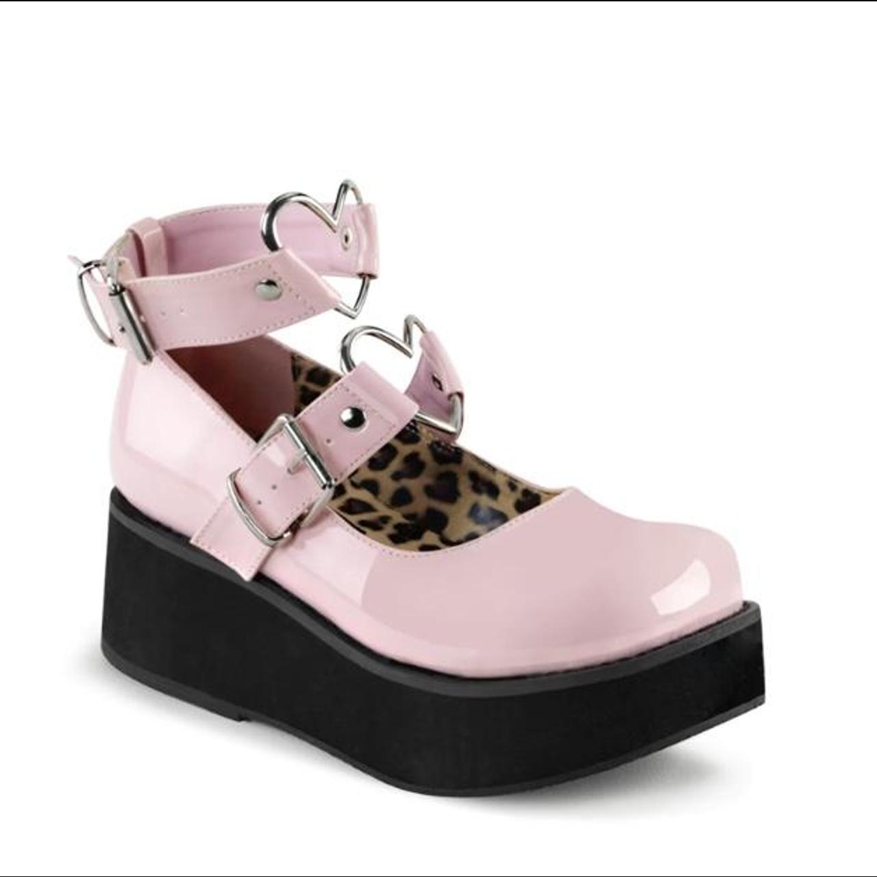 Sprite 0-2 pink demonias Barely worn, great condition - Depop