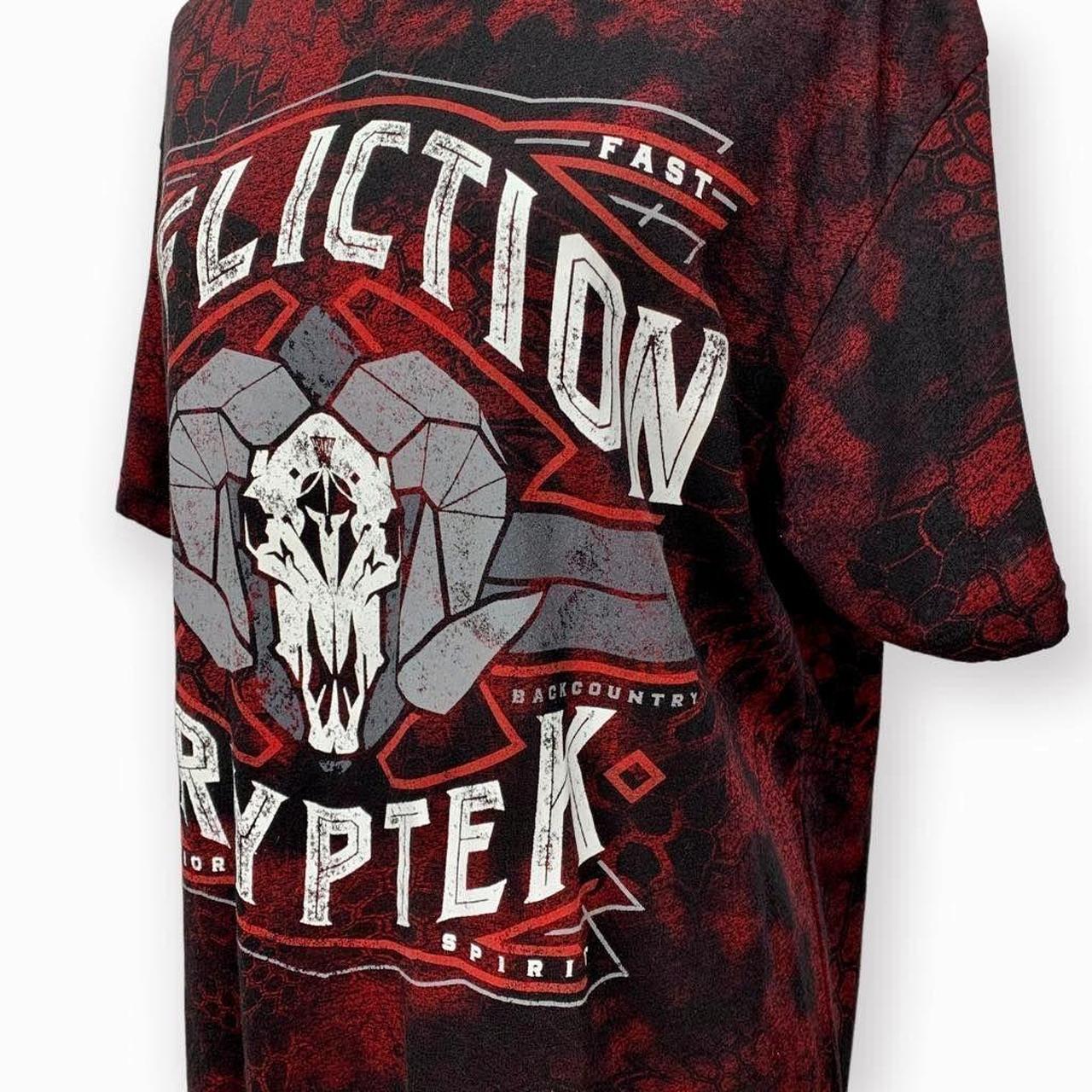 Picturing a Men’s Affliction Kryptek Camo Graphic... - Depop