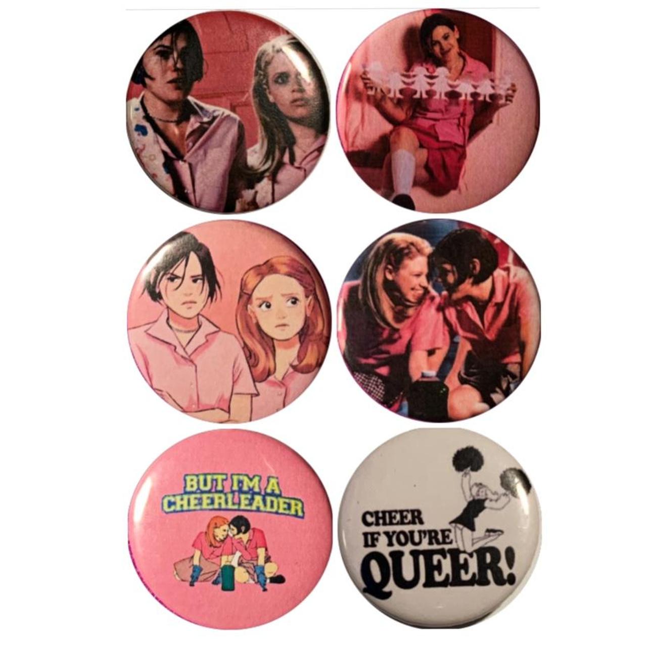 But i’m a cheerleader pin set Set of 6 pins Size:... - Depop