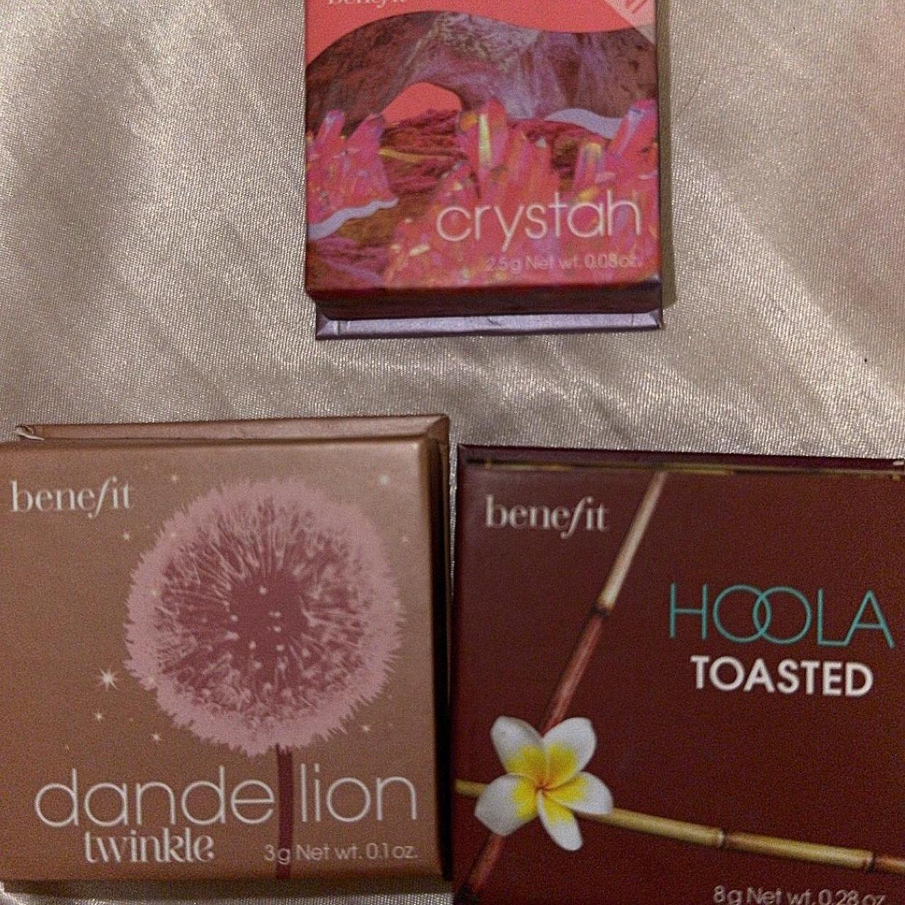 benefit highlighter dandelion $45 mini blush... - Depop