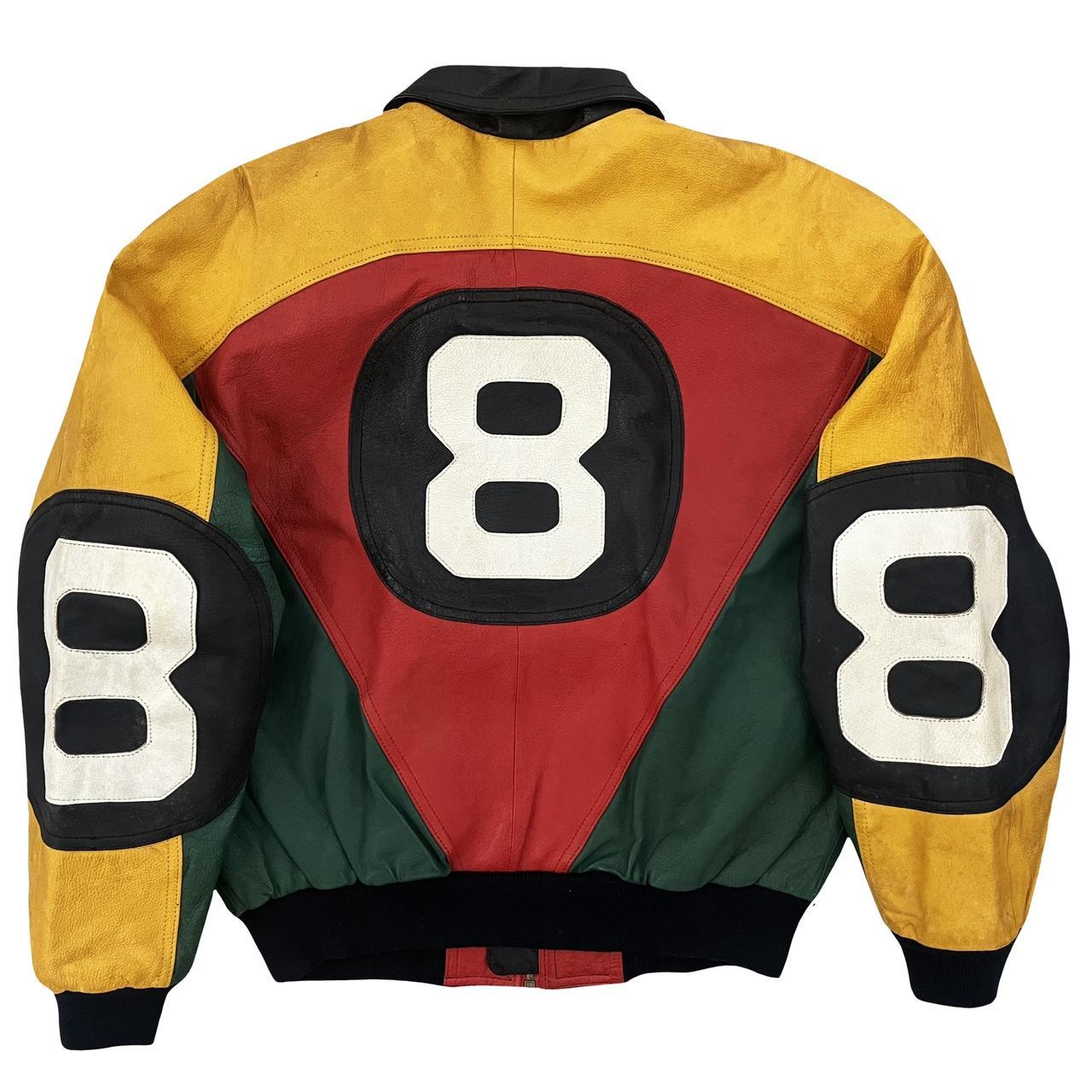 8 Ball Leather Jacket Size M. Pit to pit 23”.... - Depop