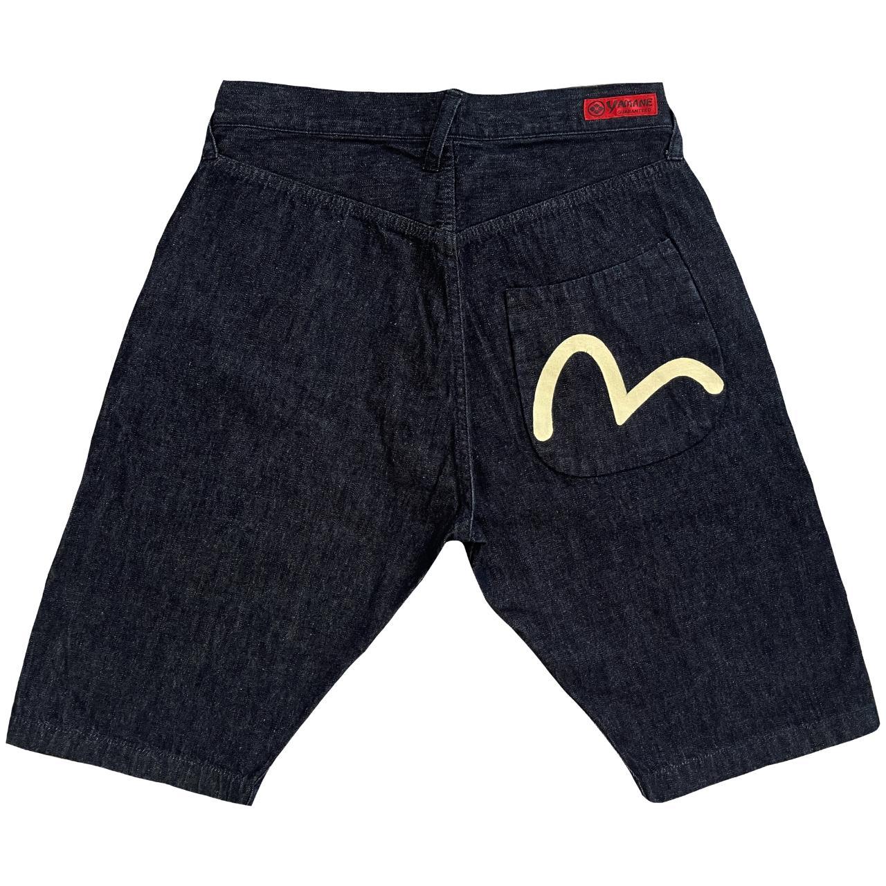 Evisu Denim Shorts Archive Evisu seagull logo denim... - Depop