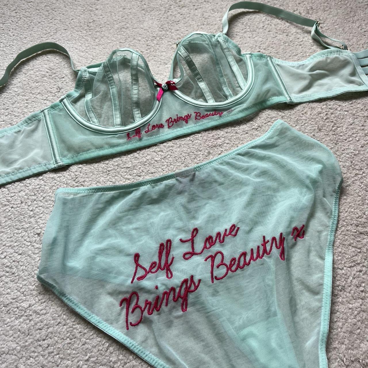 Mint lingerie set Felicity Hayward x Playful... - Depop