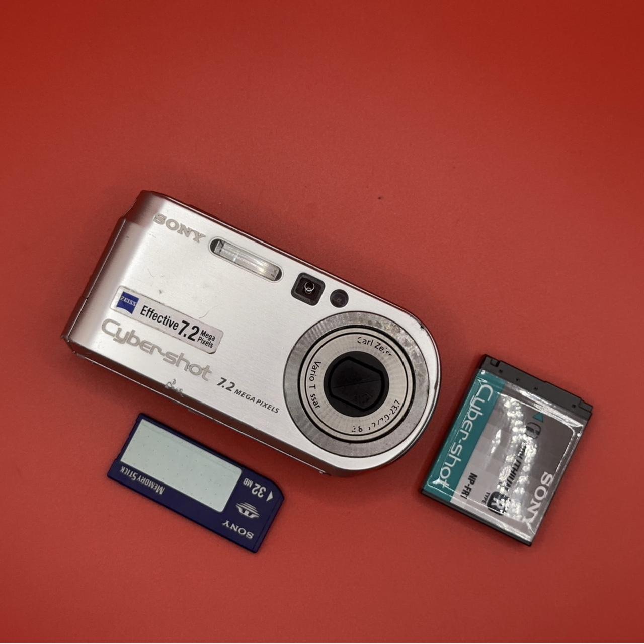 Camera: Sony P200 Digital Beautiful silver and... - Depop