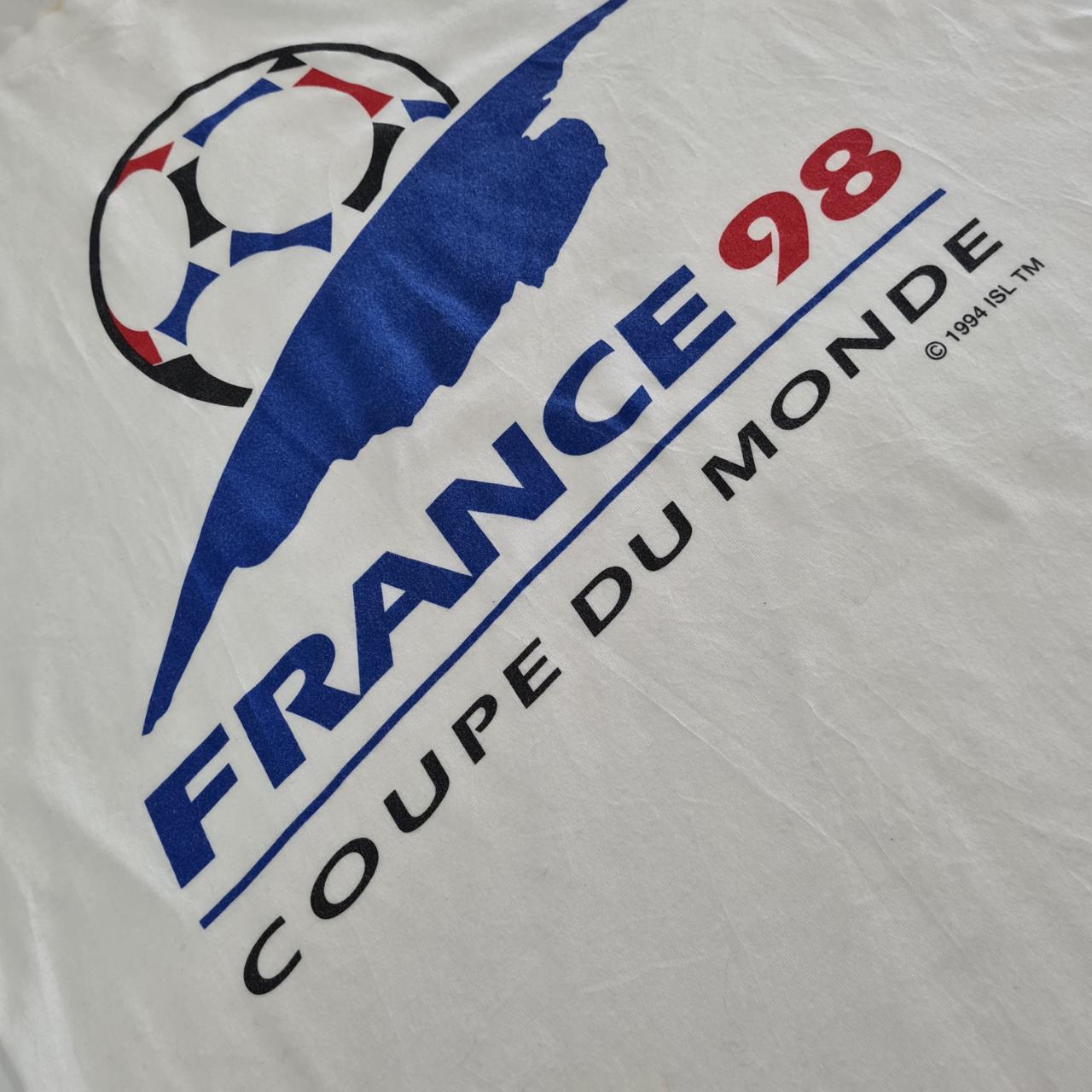 France 98 Coupe Du Monde Merch Tee Condition : Good... - Depop