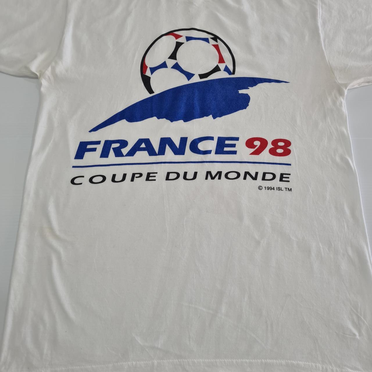 France 98 Coupe Du Monde Merch Tee Condition : Good... - Depop