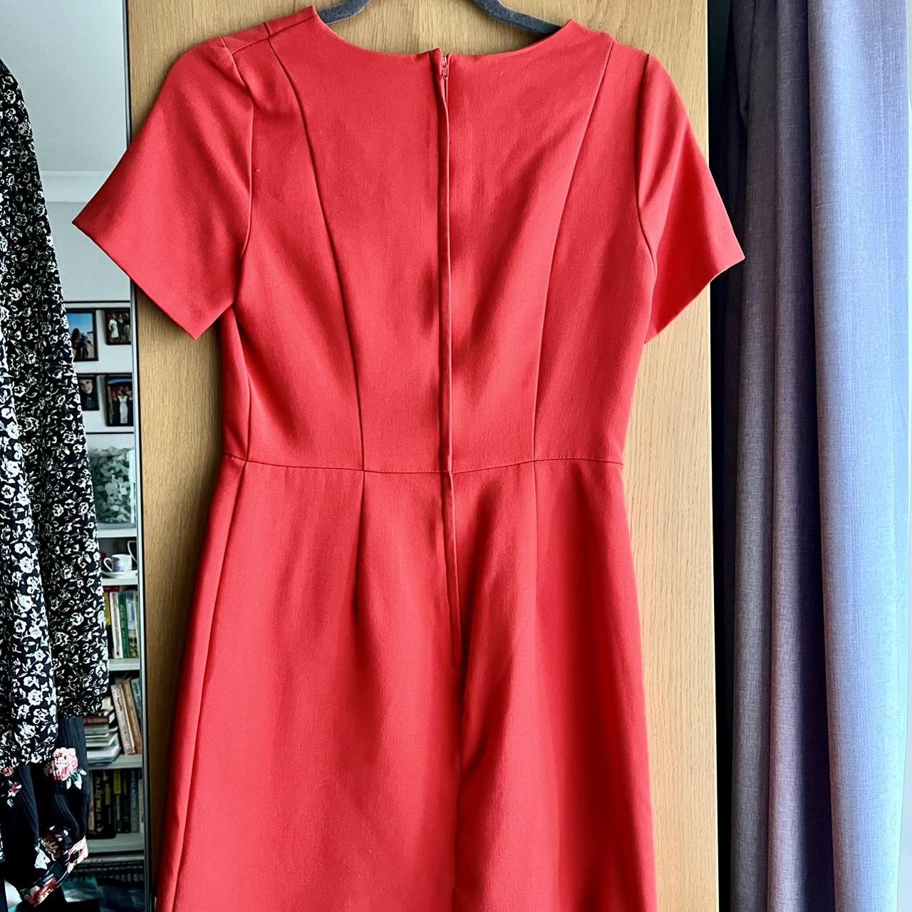 New Look coral red dress Size 8- true to... - Depop