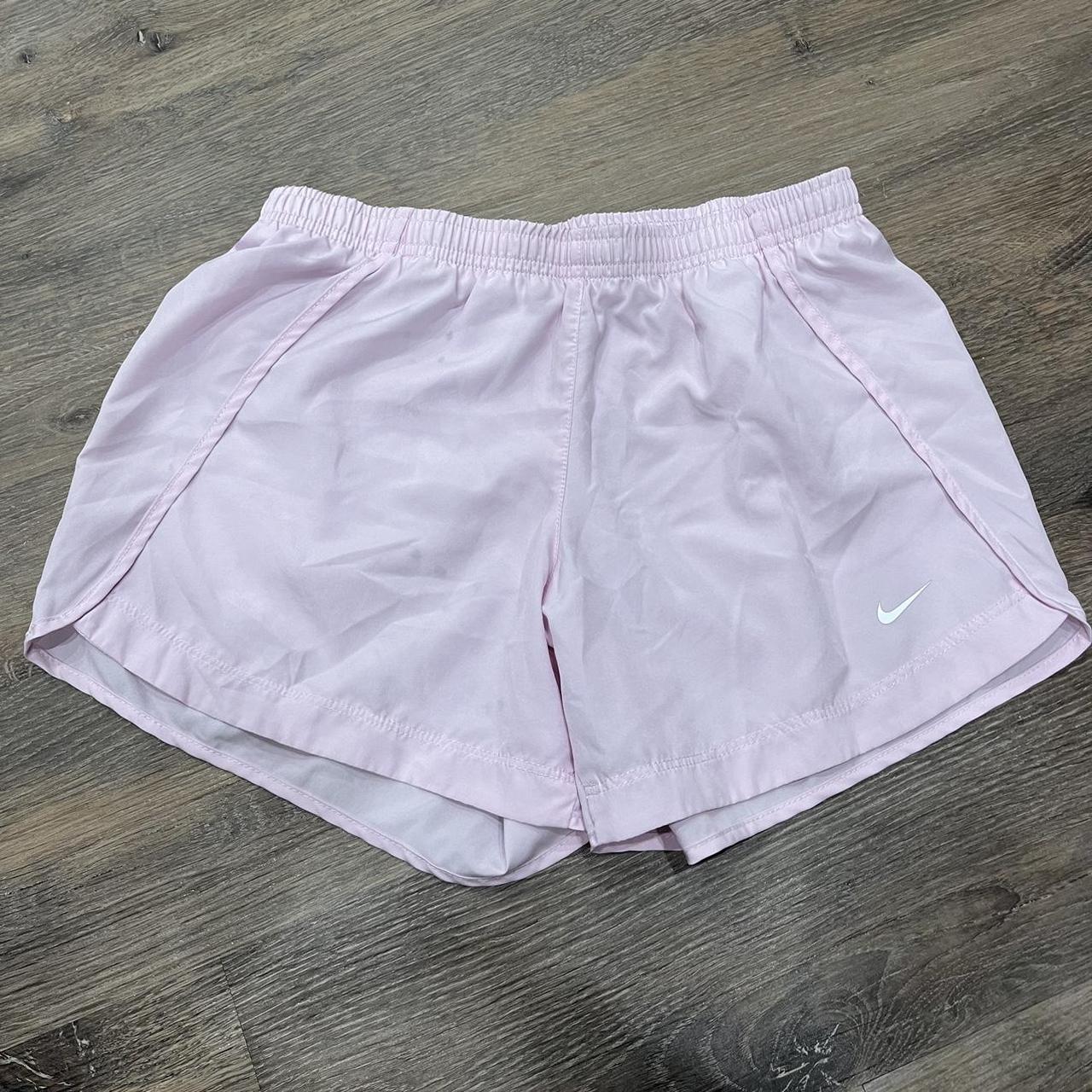 Pink Nike shorts! - kids xxl fits like women’s... - Depop