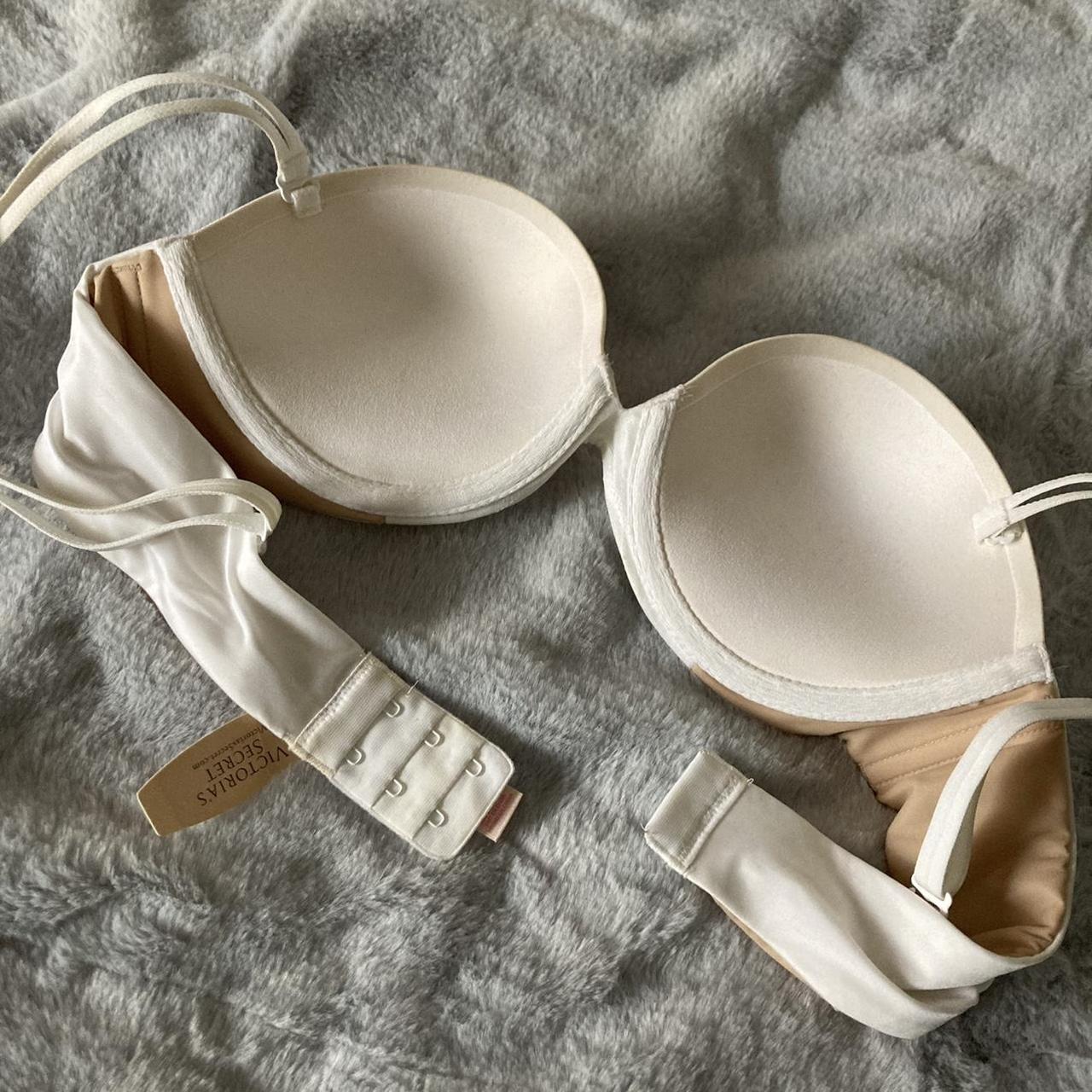Victorias Secret Womens White Bra Depop
