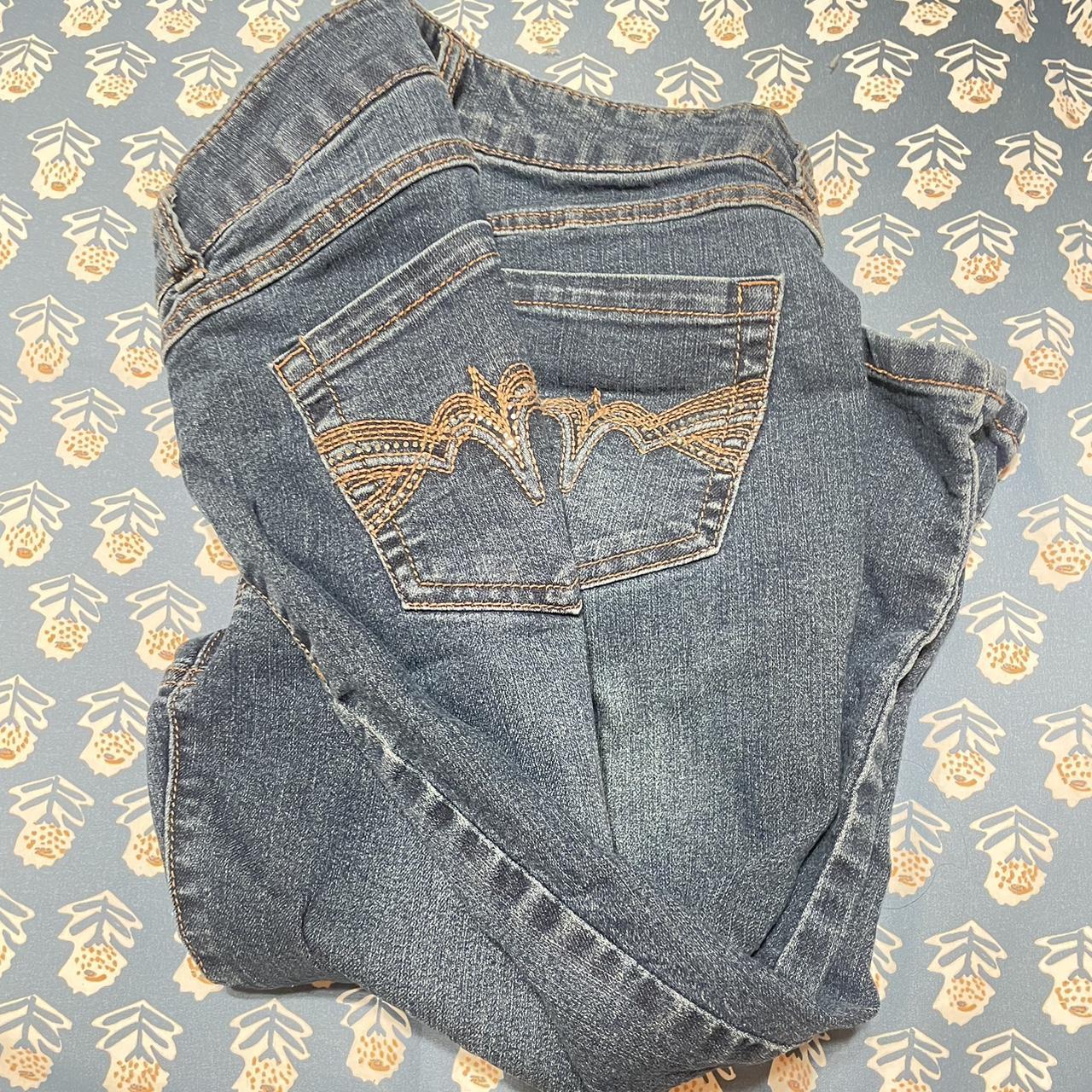 Vintage jeans! (Capri style) - beautiful design on... - Depop