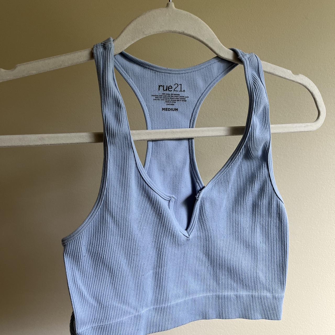 Rue 21 cropped v line tank top Fits... - Depop