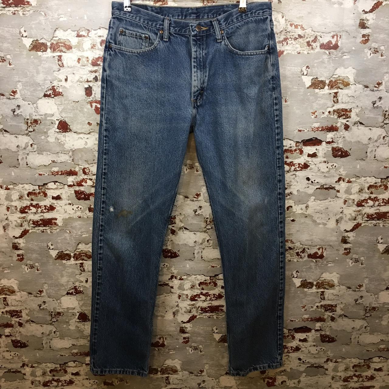😃 Mens Wrangler Regular Fit Denim Blue 🔵 Denim Jeans... - Depop