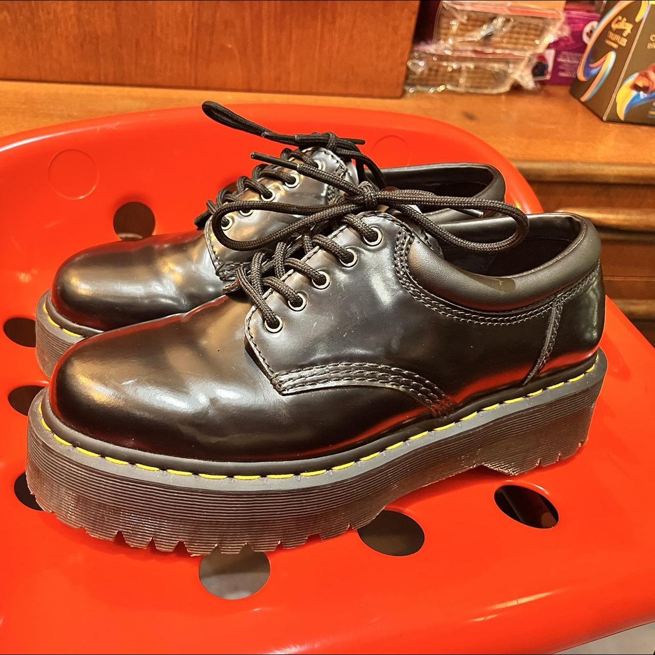 dr martens 8053 quad platform smooth leather shoes!... - Depop