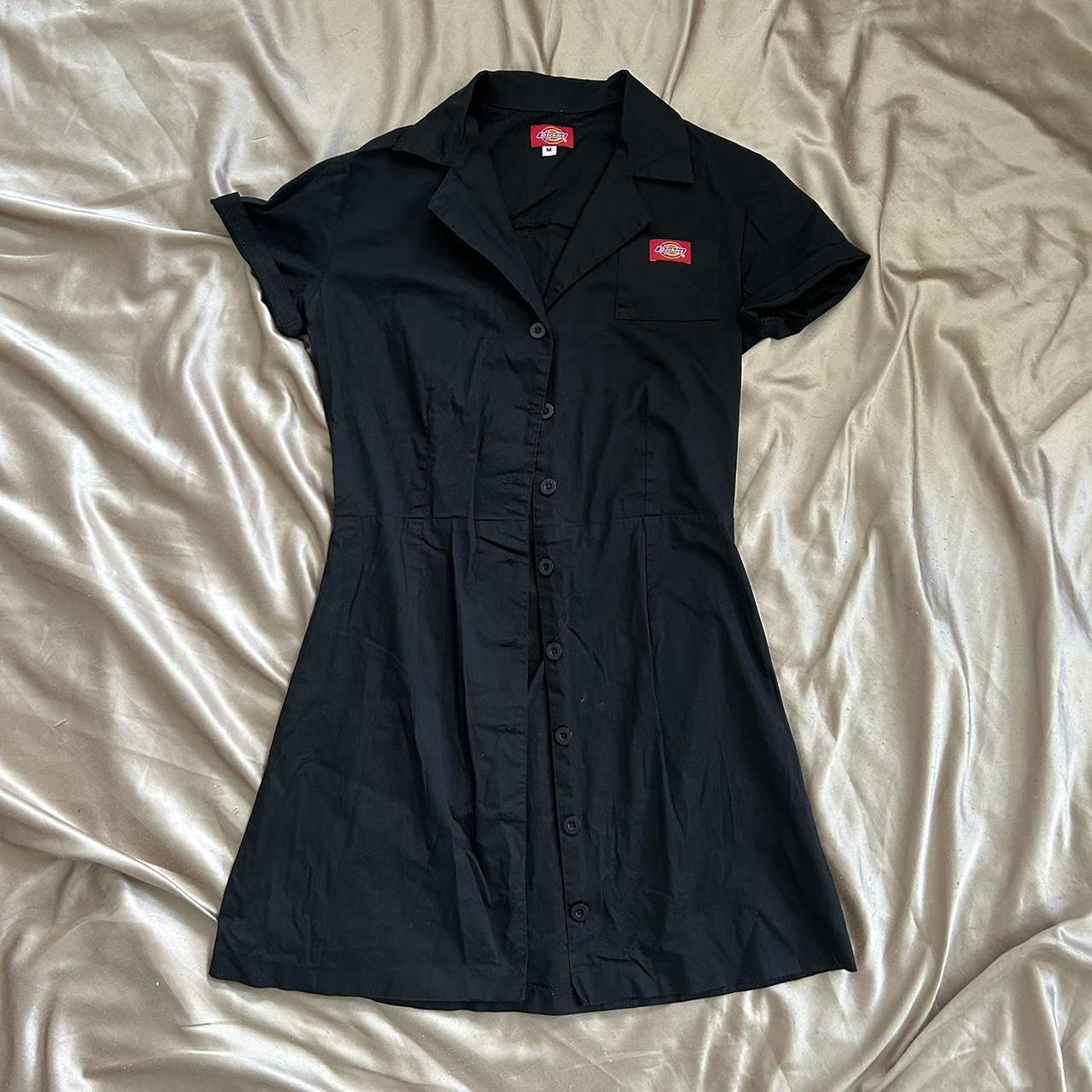 Dickies Black Cuffed Worker Dress cute vintage... - Depop