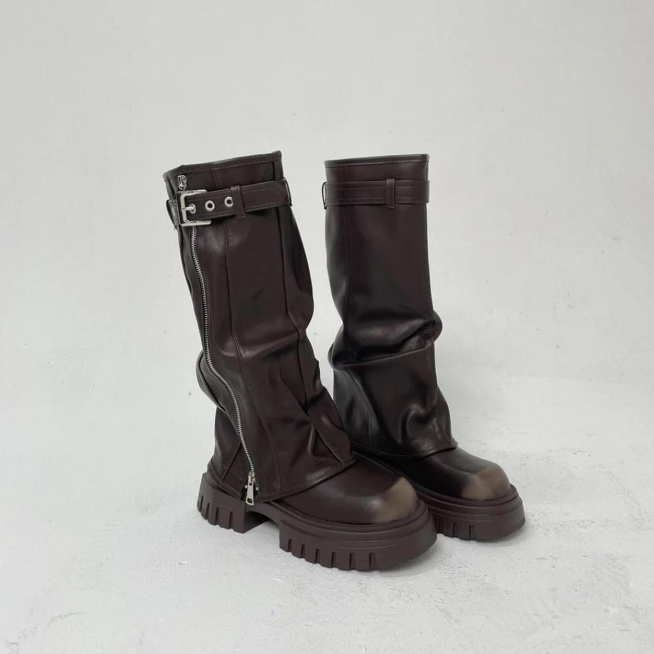 Asyllum Knee High Boots ( not actual Steve Madden )... | Depop
