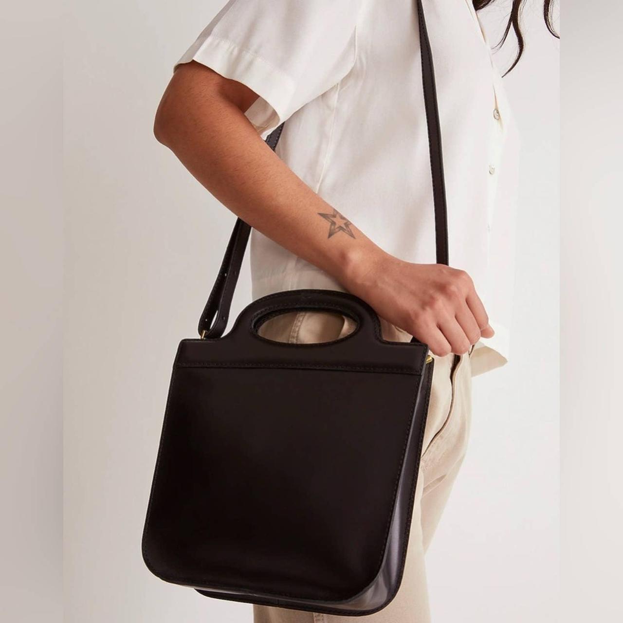 Madewell Black Leather The Toggle Crossbody/ Handbag... - Depop