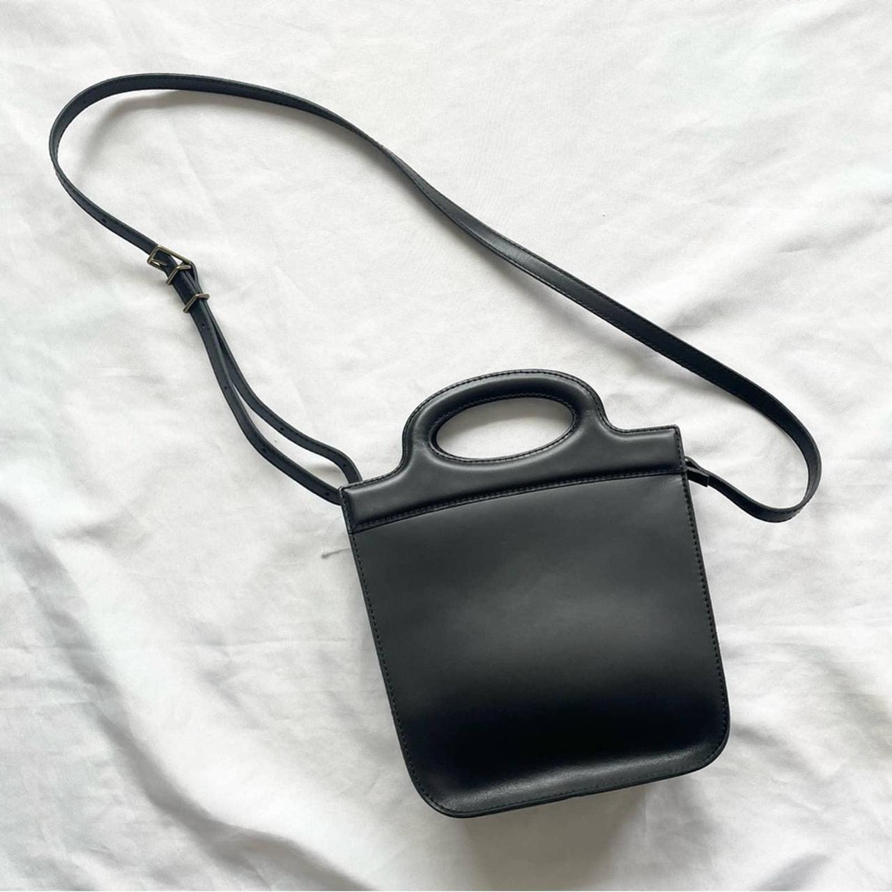 Madewell Black Leather The Toggle Crossbody/ Handbag... - Depop