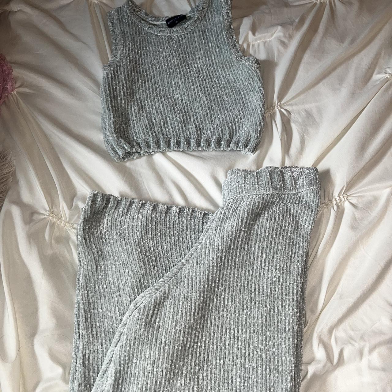 White Fox comfy matching set - Depop