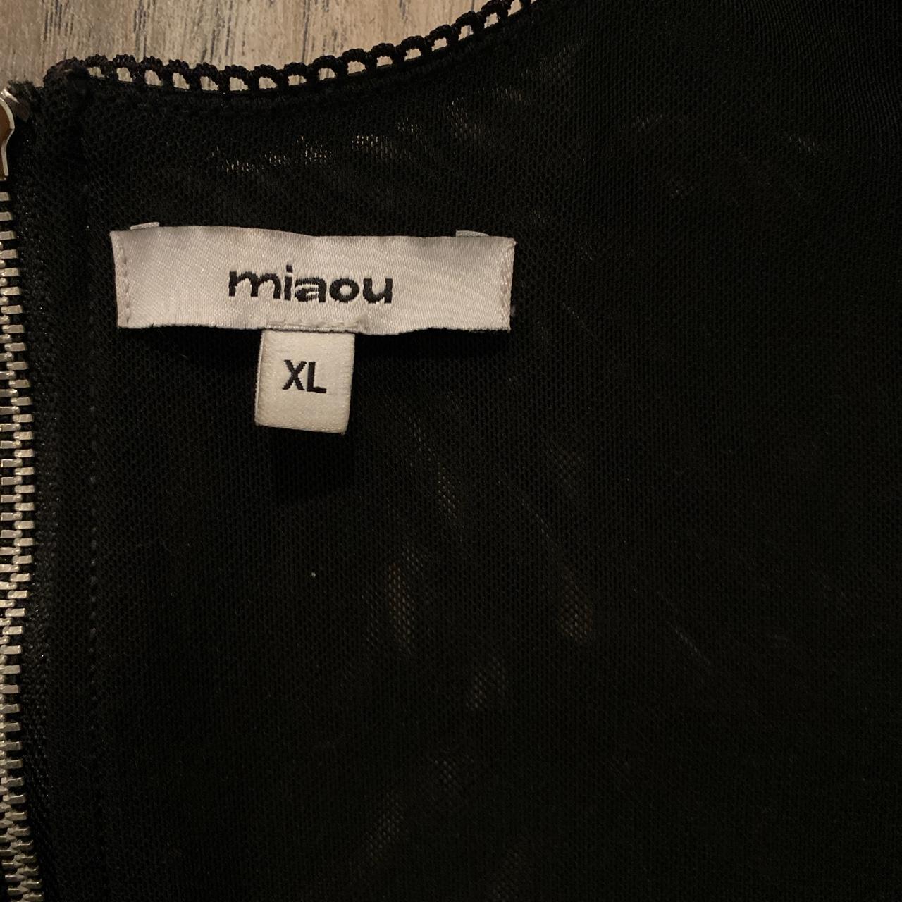 Black Miaou Campbell Corset in size XL. Mesh... - Depop