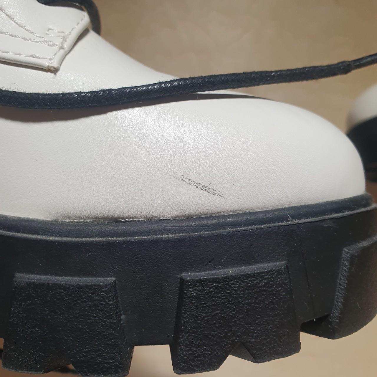 white platform chunky rave boots size 8 princess... - Depop