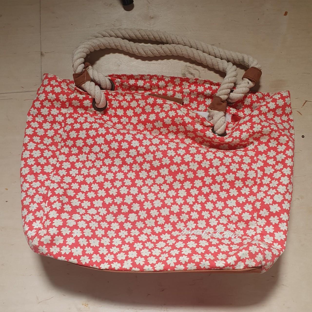 red floral brakeburn large tote length 13" height... - Depop