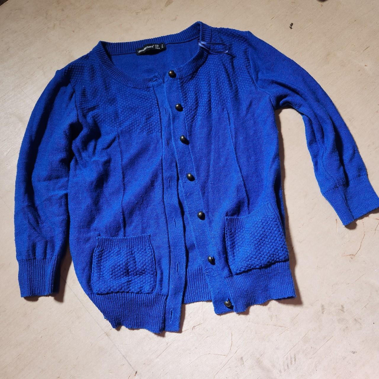 blue button up cardigan primark size 8 posted 2nd... - Depop