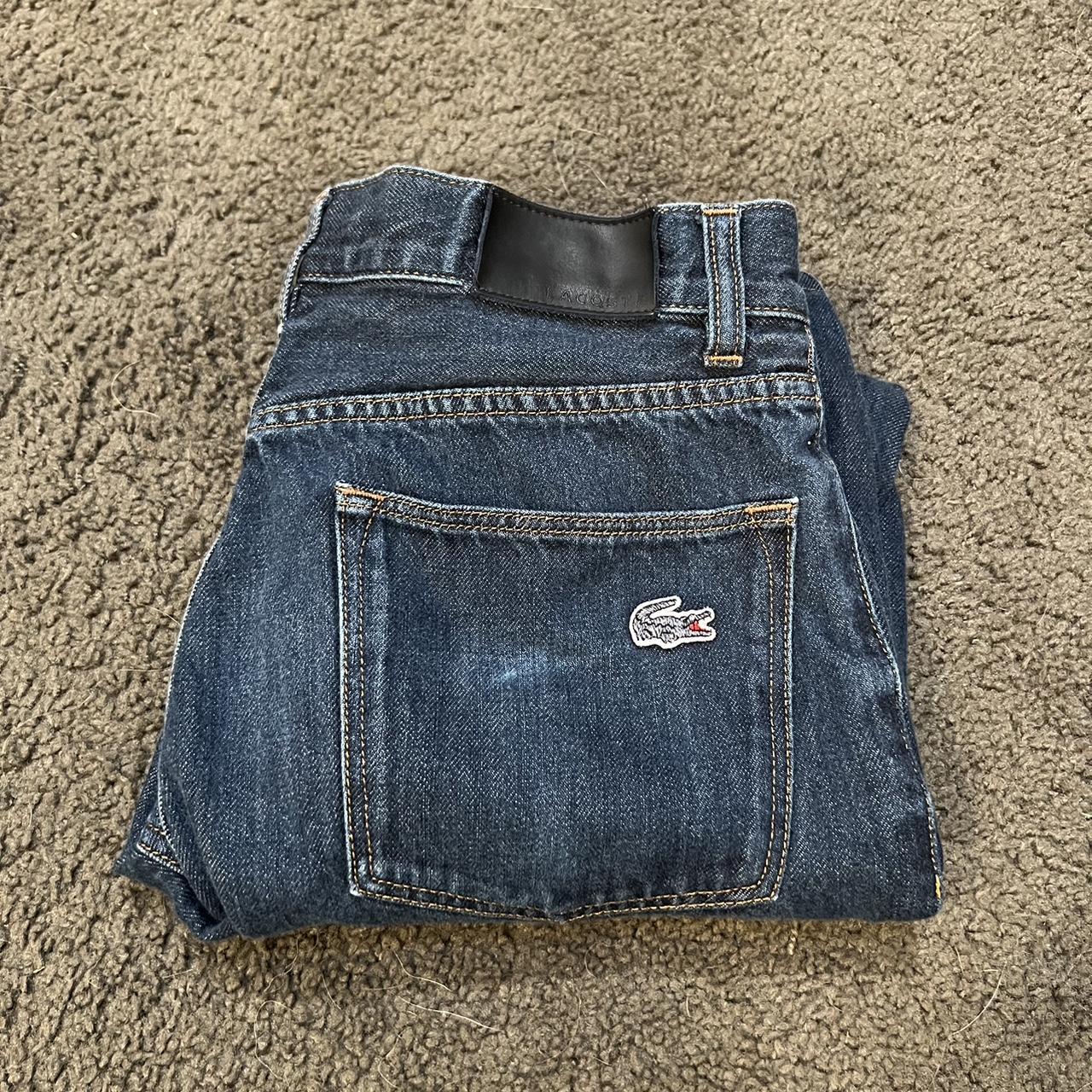 Lacoste Men's Navy and Blue Jeans | Depop