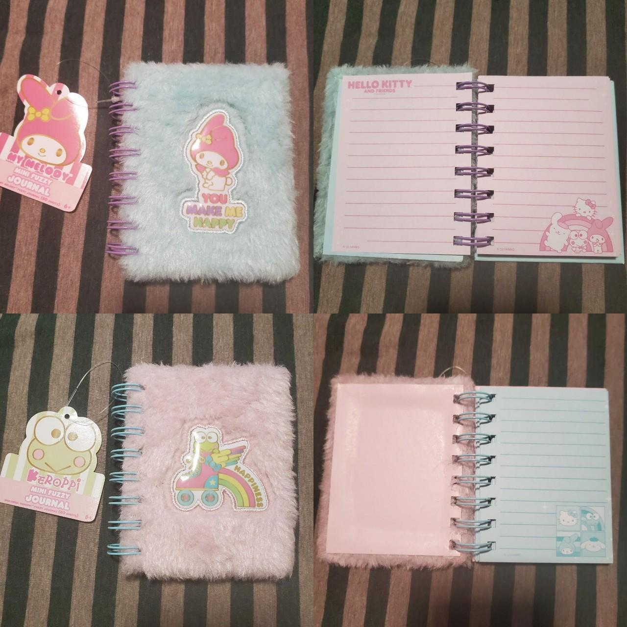 2 mini fuzzy journals (nwt) my melody and... - Depop
