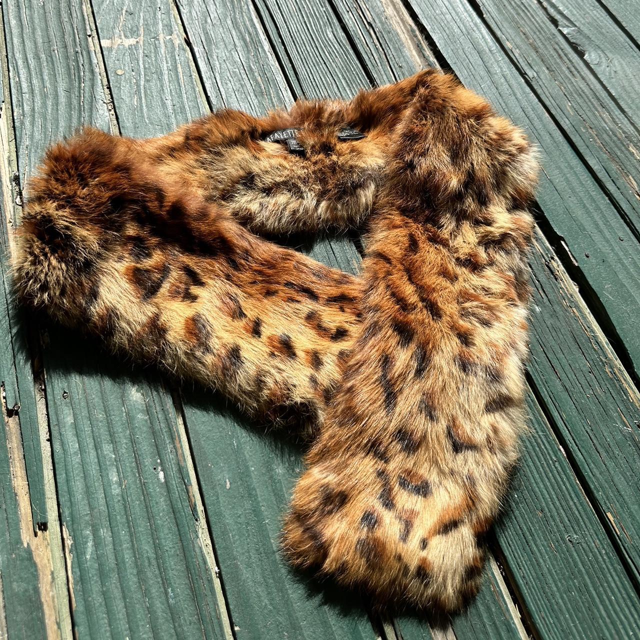 Real Rax rabbit Fur Neck scarf Very Warm Lafayette... - Depop