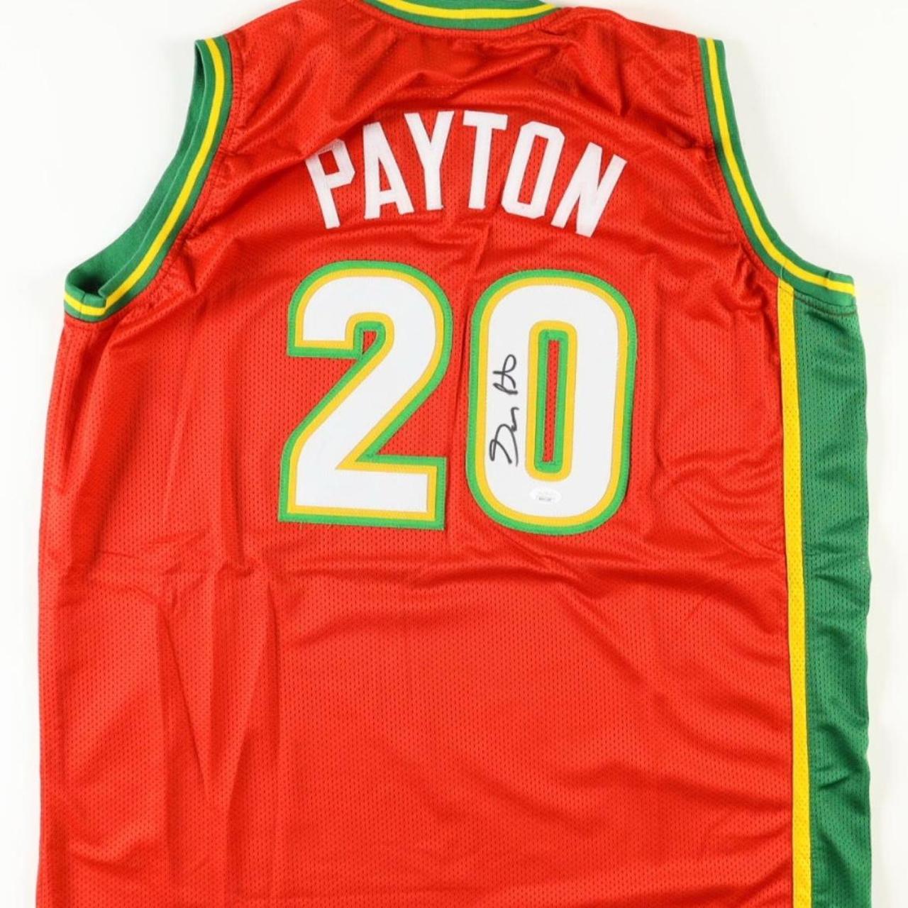 “The Glove” Gary Payton signed custom Seattle... | Depop