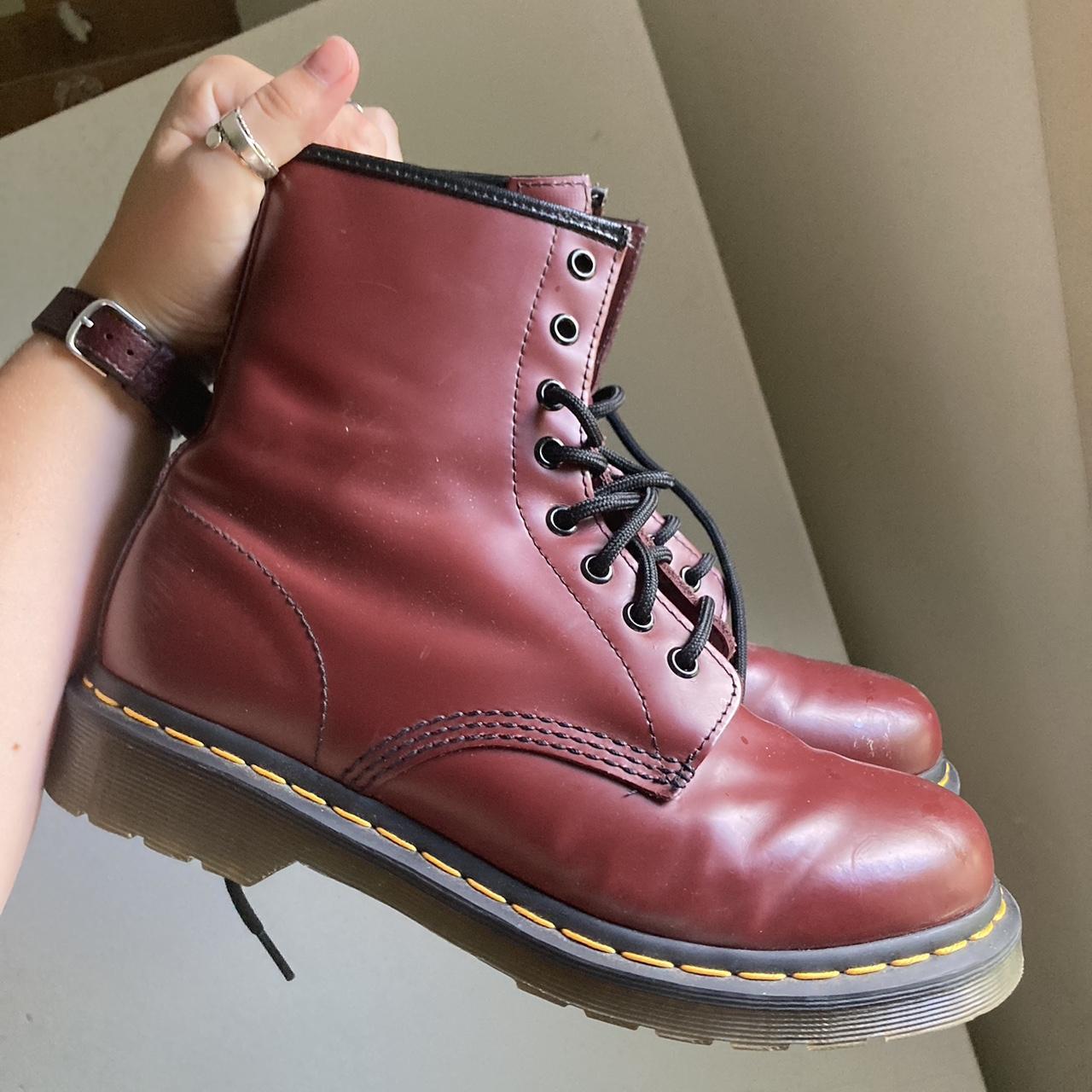 Burgundy doc martens!! Super good condition, I’ve... - Depop