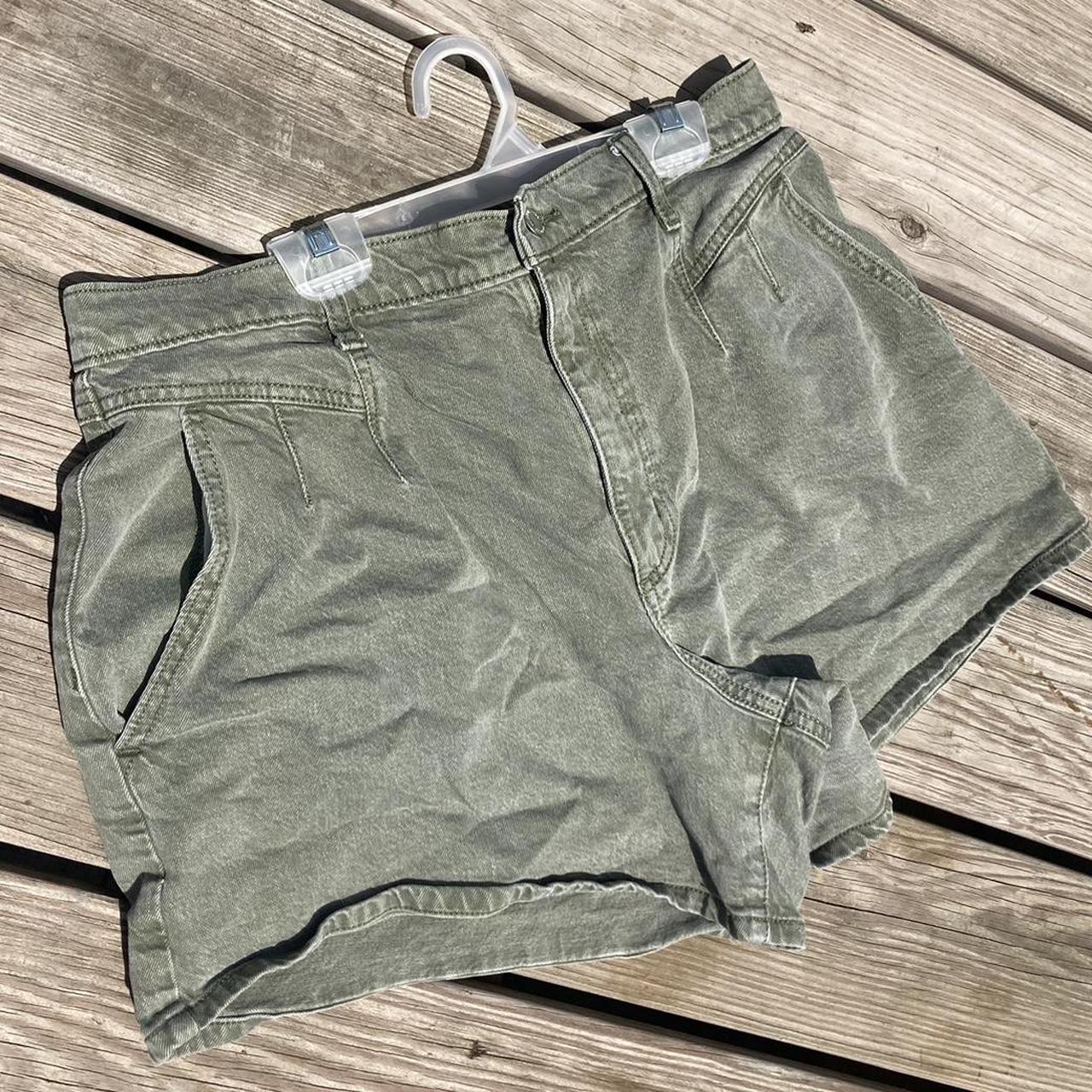 Green high waisted universal threads shorts!! Marked... - Depop
