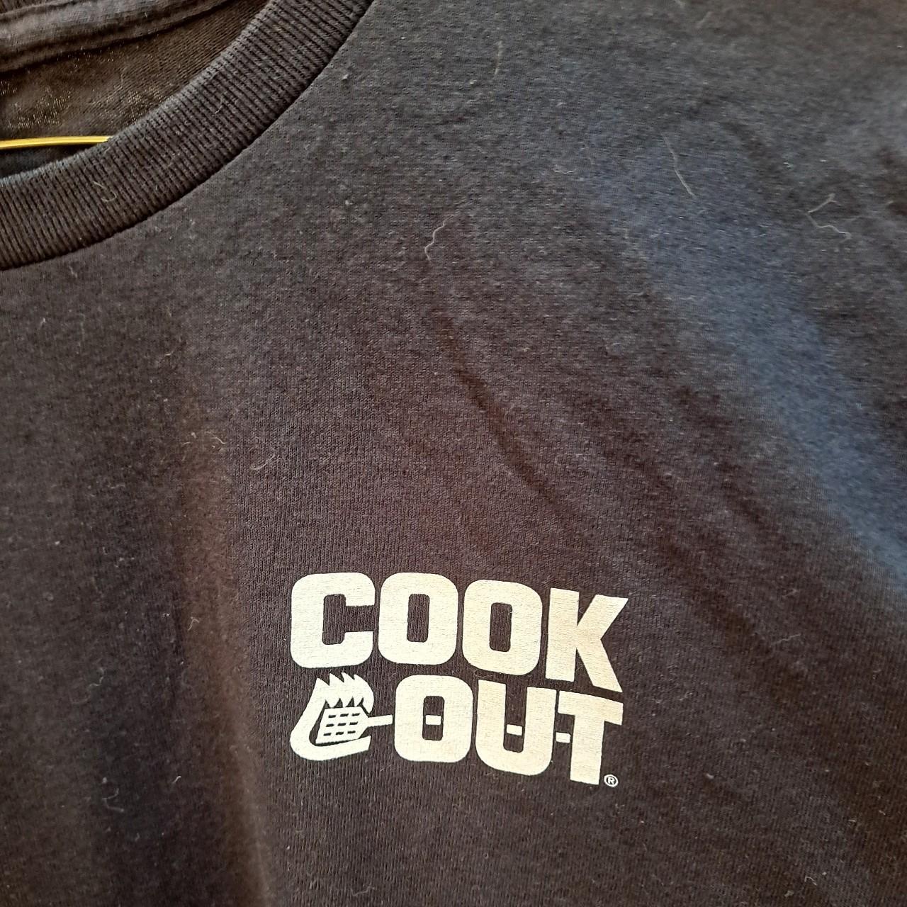 COOKOUT LOGO/"40 FRESH MILKSHAKE" tee sz. XL in... - Depop